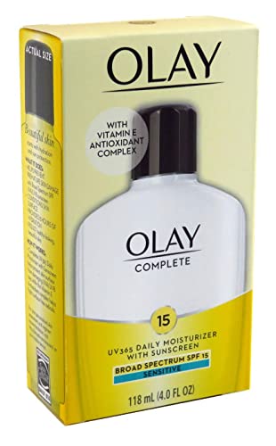 Olay Complete All Day Moisturizer SPF 15, Sensitive 4 oz (Pack of 3)