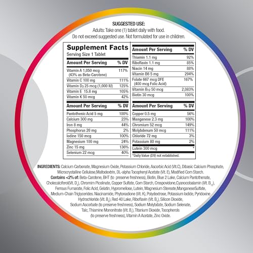 Centrum Silver Women's Multivitamin for Women 50 Plus, Multivitamin/Multimineral Supplement with Vitamin D3, B Vitamins, Non-GMO Ingredients, Supports memory and cognition in older adults - 65 Ct