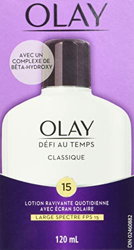 Face Moisturizer by Olay, Age Defying Classic Daily Renewal Lotion, With Sunscreen, Classic,4 oz