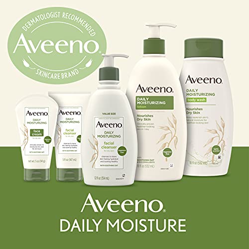Aveeno Daily Moisturizing Body Lotion, Fragrance-Free, 8 Fl Oz