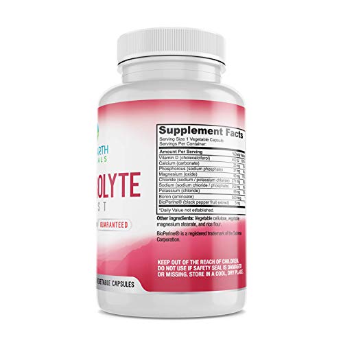 Best Earth Naturals Electrolyte Support Supplement - Helps Support Electrolyte Balance with Vitamin D, Calcium, Magnesium, Sodium, Potassium, Boron and More!