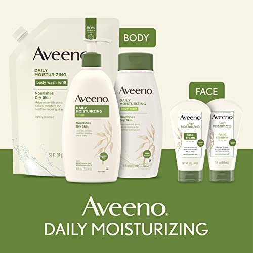 Aveeno Daily Moisturizing Body Wash, Soothing Oat, Refill, 36 Fl. Oz