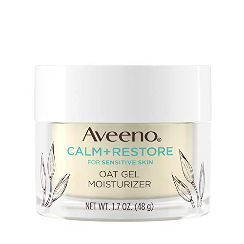 Aveeno Calm + Restore Triple Oat Hydrating Face Serum for Sensitive Skin, Gentle and Lightweight Facial Serum to Smooth and Fortify Skin, Hypoallergenic, Fragrance- and Paraben-Free, 1 fl. Oz
