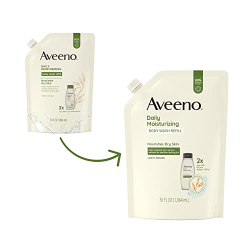 Aveeno Daily Moisturizing Body Wash, Soothing Oat, Refill, 36 Fl. Oz