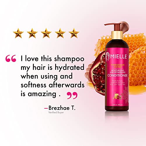 Mielle Organics Pomegranate & Honey Moisturizing and Detangling Shampoo and Conditioner for Type 4 Hair