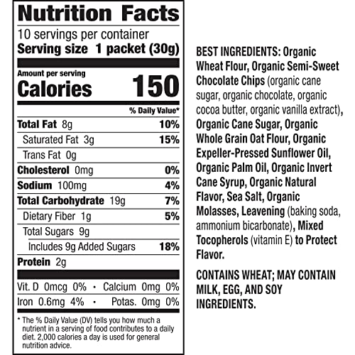 Annie's Organic Chocolate Chip Cookie Bites, 10 ct