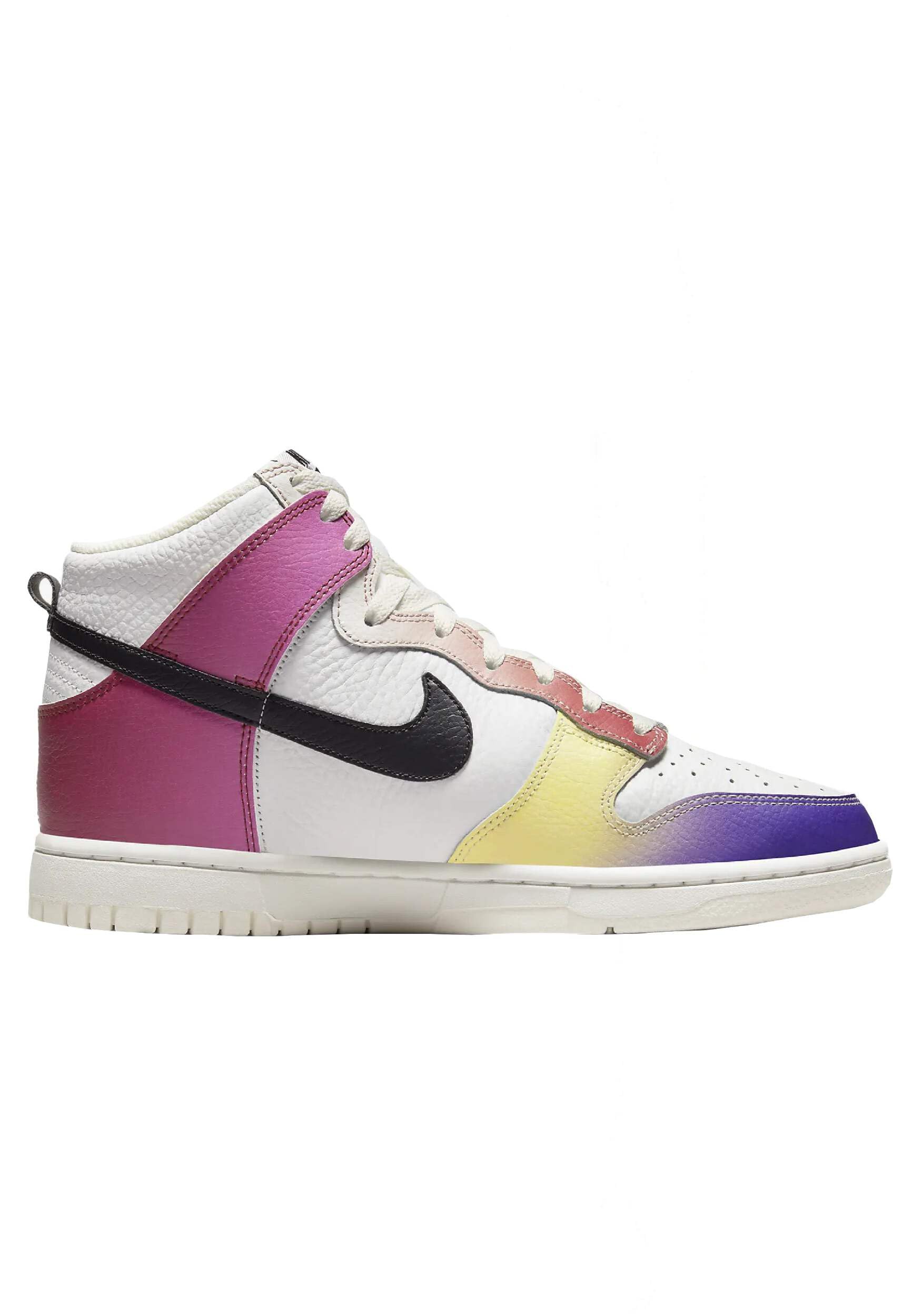 Nike Dunk HIGH White/Black/Pink/Yellow FD0802 100 Women's Size 5.5