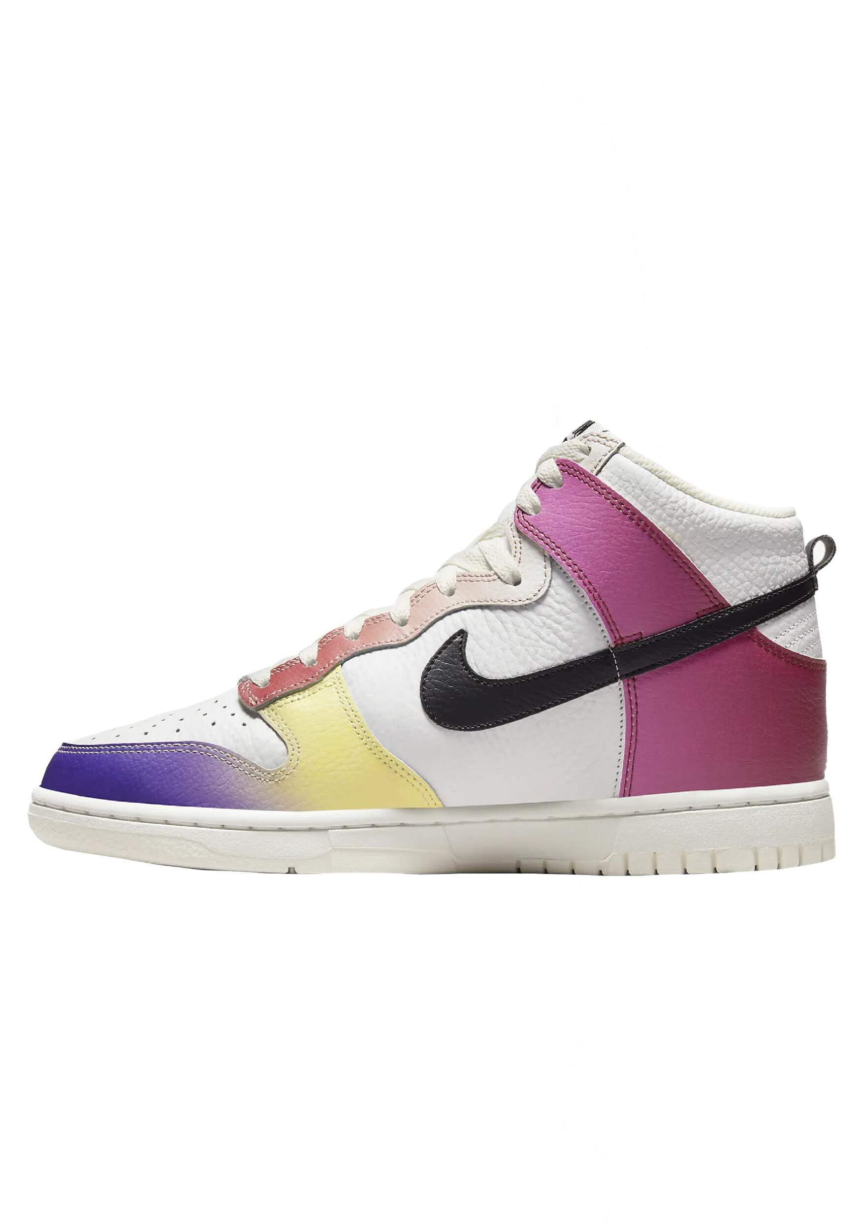 Nike Dunk HIGH White/Black/Pink/Yellow FD0802 100 Women's Size 5.5