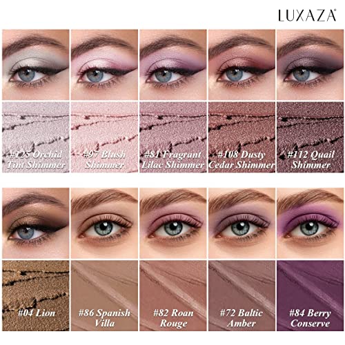 LUXAZA 10PCS Eyeshadow Stick Set, Shimmer And Neutral Brown Metallic Eye Shadow sticks,Cream Eyeshadow Pencil Crayon with Smudge-proof & Waterproof,Eye Brightener Stick Makeup Sets