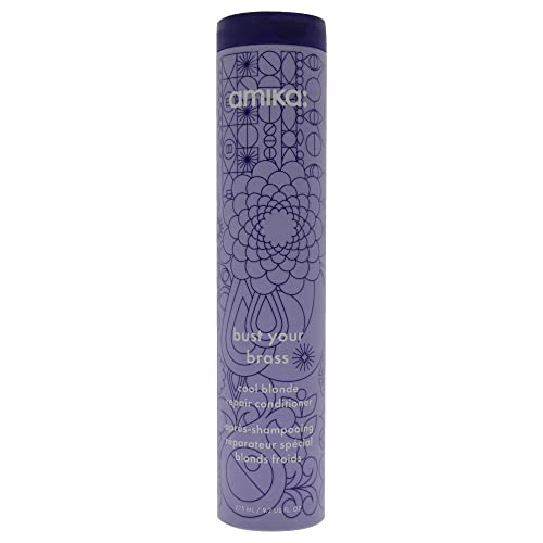 amika Bust Your Brass Cool Blonde Conditioner, 8.45 Fl oz