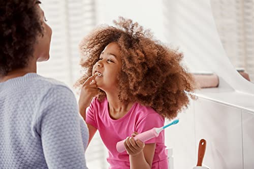 Philips Sonicare for Kids 3+ Bluetooth Connected Rechargeable Electric Power Toothbrush, Interactive for Better Brushing, Pink, HX6351/41
