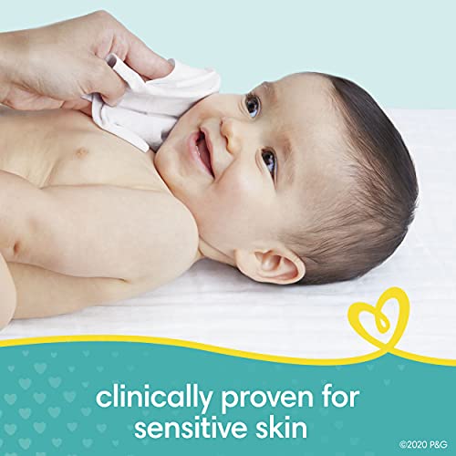 Pampers Sensitive Wipes Travel Pack 56 Count, (Pack of 8)