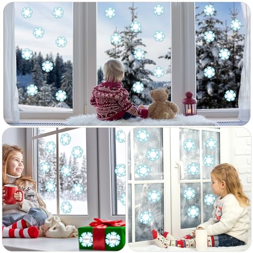 Geyee 100 Pcs Snowflake Cutouts Bulk Winter Bulletin Board Cutouts Decorations Paper Snowflakes DIY Snowflake Cutouts for Kids Classroom Party Supply(3.5 Inch)