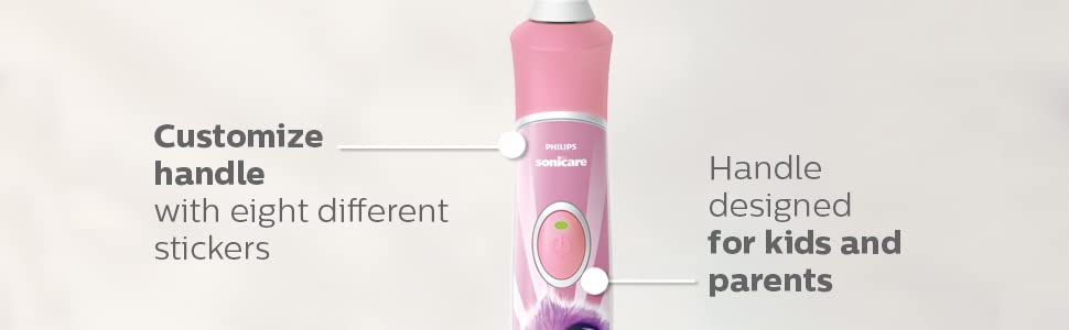 Philips Sonicare for Kids 3+ Bluetooth Connected Rechargeable Electric Power Toothbrush, Interactive for Better Brushing, Pink, HX6351/41