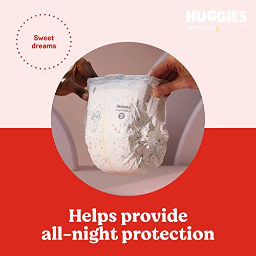 Overnight Diapers Size 6 (35+ lbs), 36 Ct, Huggies Overnites Nighttime Baby Diapers, Packaging May Vary