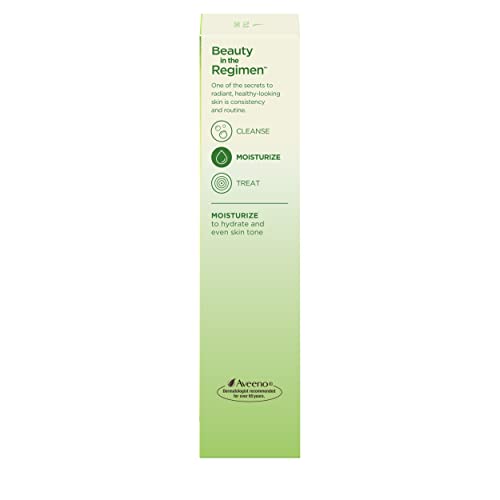 Aveeno Positively Radiant Daily Facial Moisturizer with Total Soy Complex and Broad Spectrum SPF 30 Sunscreen, Oil-Free and Non-Comedogenic, 2.5 fl. oz
