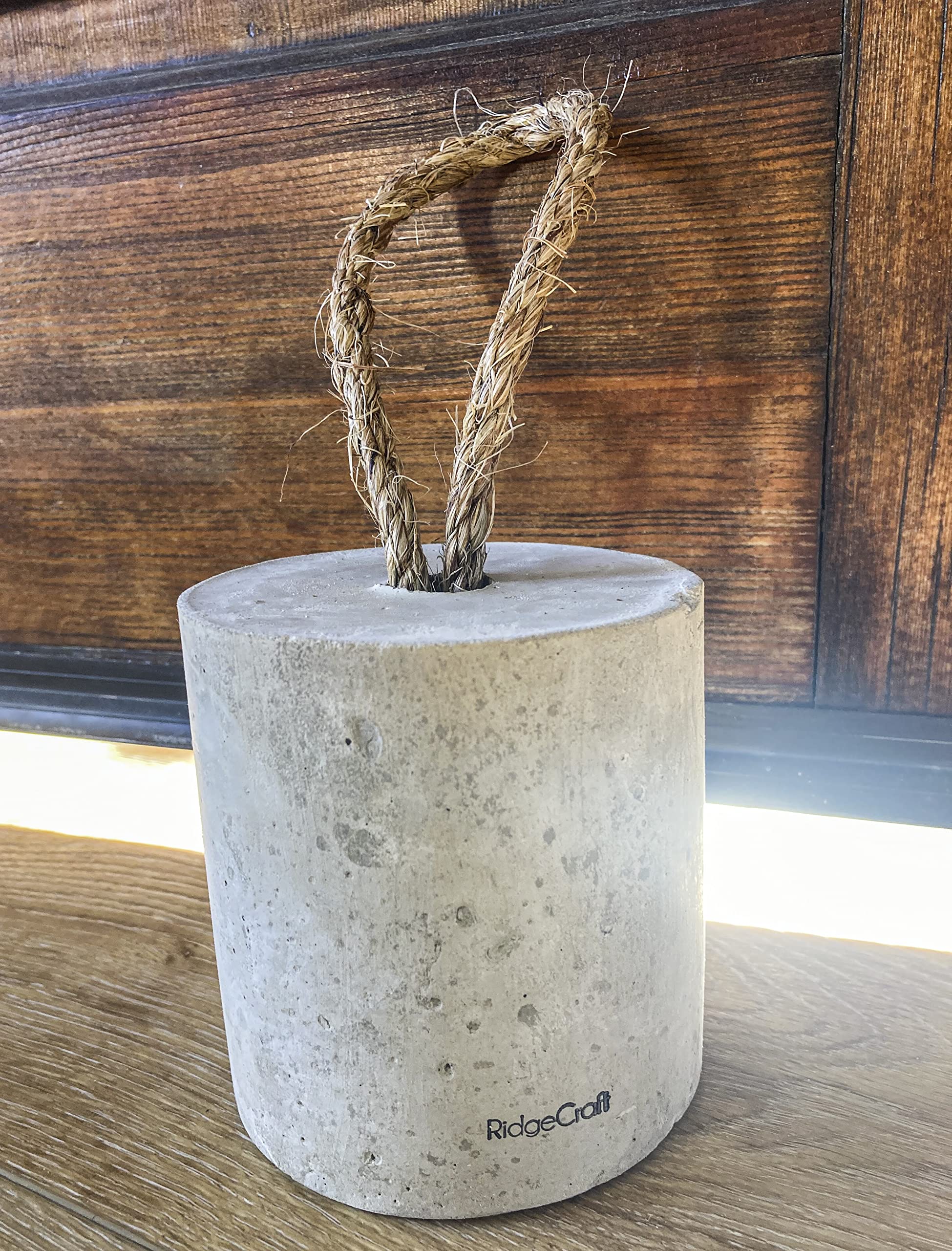 Concrete Heavy Duty Door Stopper - Extra Large Doorstop - Heavy Duty Industrial Outdoor or Indoor Office Door Stoppers
