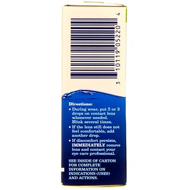 B&L Lube Rewet Drop Size .27z Bausch & Lomb Renu Lubricating And Rewetting Eye Drops