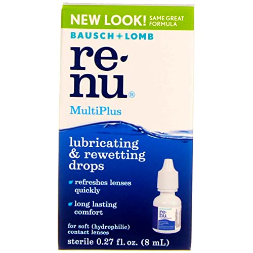 B&L Lube Rewet Drop Size .27z Bausch & Lomb Renu Lubricating And Rewetting Eye Drops