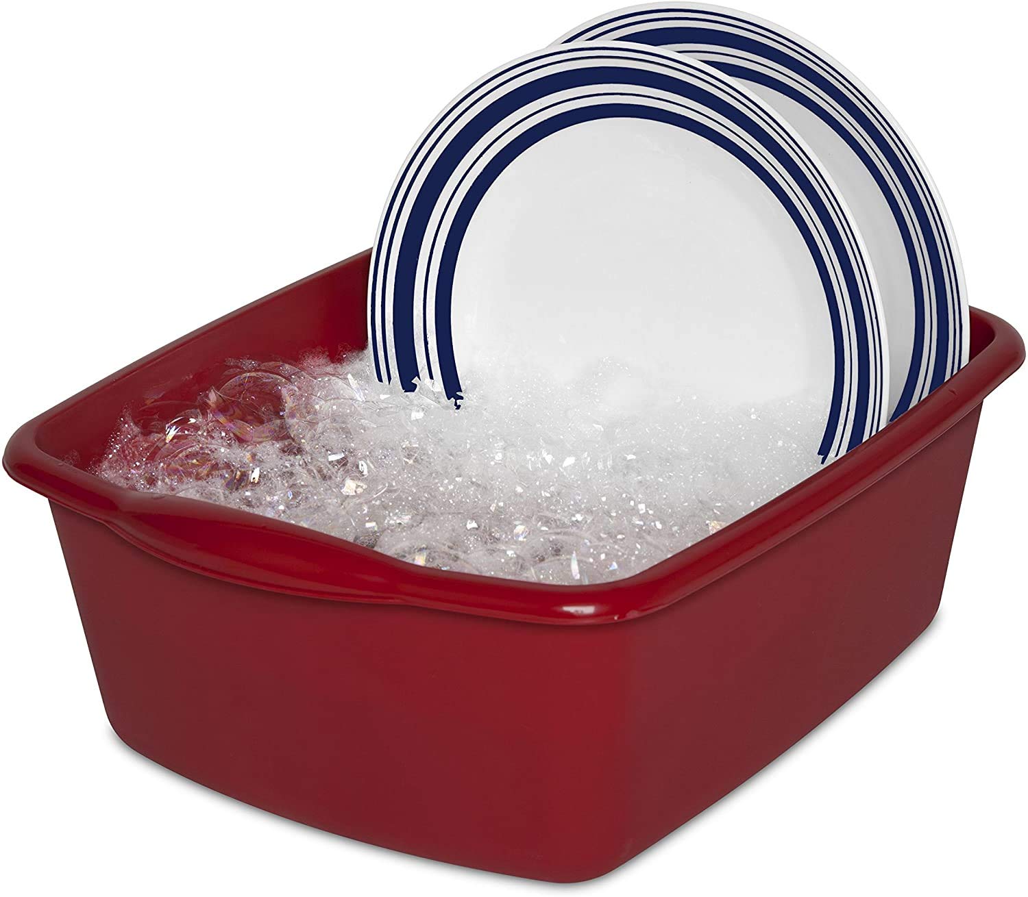 Sterilite 12QT RED Sterlite 12 Quart Dishpan Basin, 1 Pack