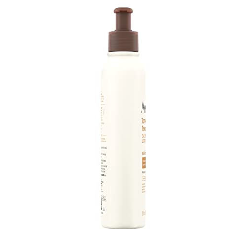 Aveeno Tone + Texture Daily Renewing Body Lotion With Prebiotic Oat, Gently Exfoliates & Hydrates Sensitive Skin, Clinically Proven to Help Bumpy, Rough Skin, Fragrance-Free, 18 Fl. Oz