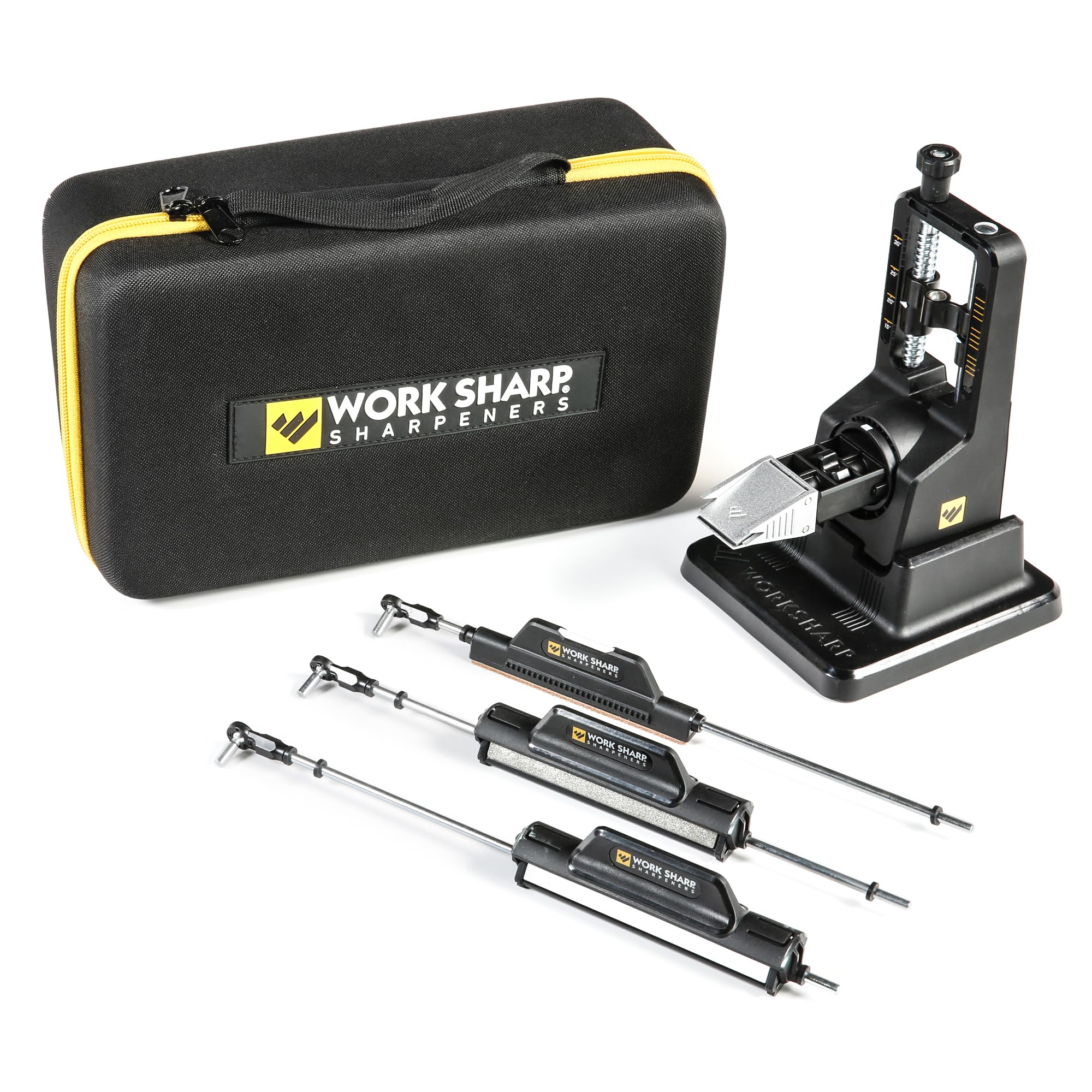 Work Sharp Precision Adjust Elite Knife Sharpener Including Additional Sharpening Stones and Carry Case