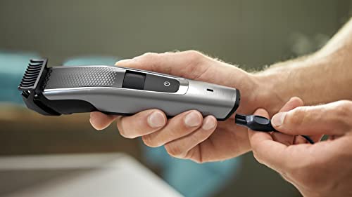 Philips Norelco Beard Trimmer and Hair Clipper Series 5500, electric, cordless, one pass beard trimmer and hair clipper with washable feature for easy clean - No blade oil needed - BT5511/49