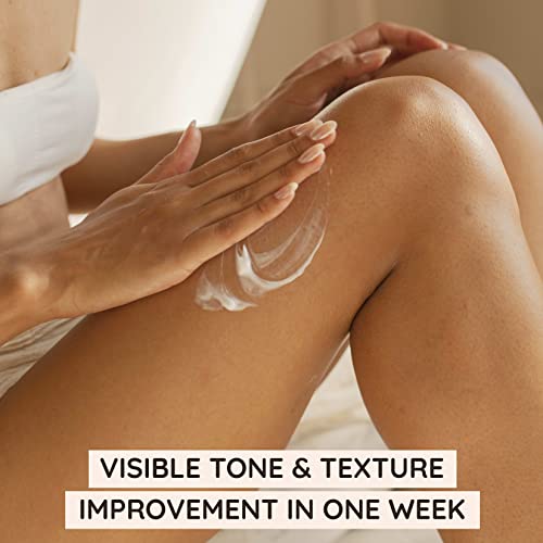 Aveeno Tone + Texture Daily Renewing Body Lotion With Prebiotic Oat, Gently Exfoliates & Hydrates Sensitive Skin, Clinically Proven to Help Bumpy, Rough Skin, Fragrance-Free, 18 Fl. Oz