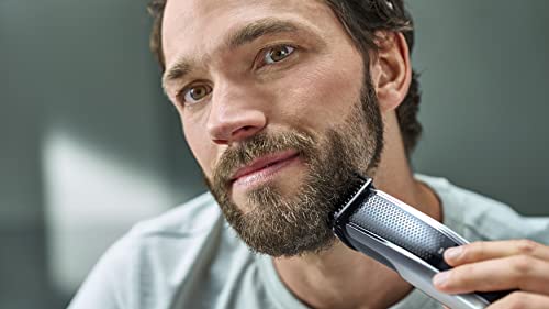 Philips Norelco Beard Trimmer and Hair Clipper Series 5500, electric, cordless, one pass beard trimmer and hair clipper with washable feature for easy clean - No blade oil needed - BT5511/49
