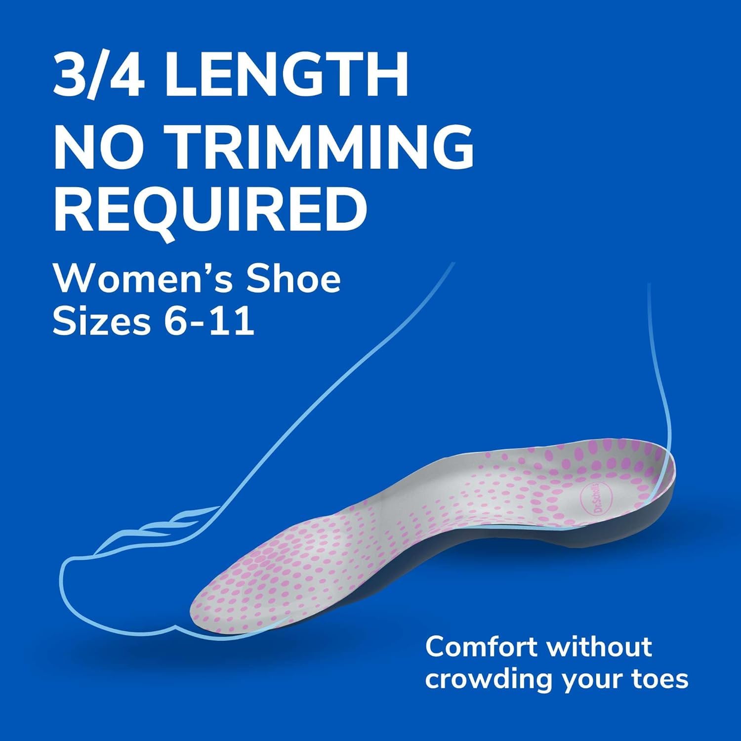 Dr.Scholl's Comfort Tri-Comfort Insoles For Women US Size: 6-10