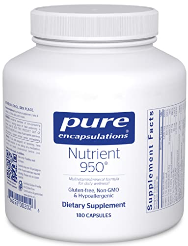 Pure Encapsulations Nutrient 950 | Multivitamin Mineral Supplement to Support Physiological Functions and a Healthy Lifestyle* | 180 Capsules