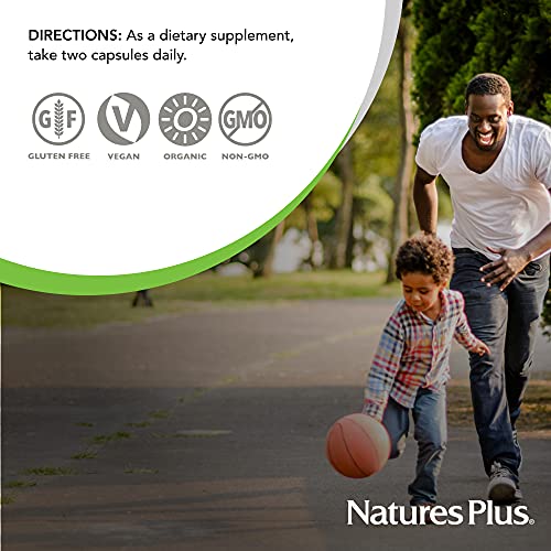NaturesPlus Source of Life Garden Vitamin D3 - 60 Vegan Capsules, Pack of 2 - Immune System Support - Certified Organic, Non-GMO, Gluten Free - 60 Total Servings