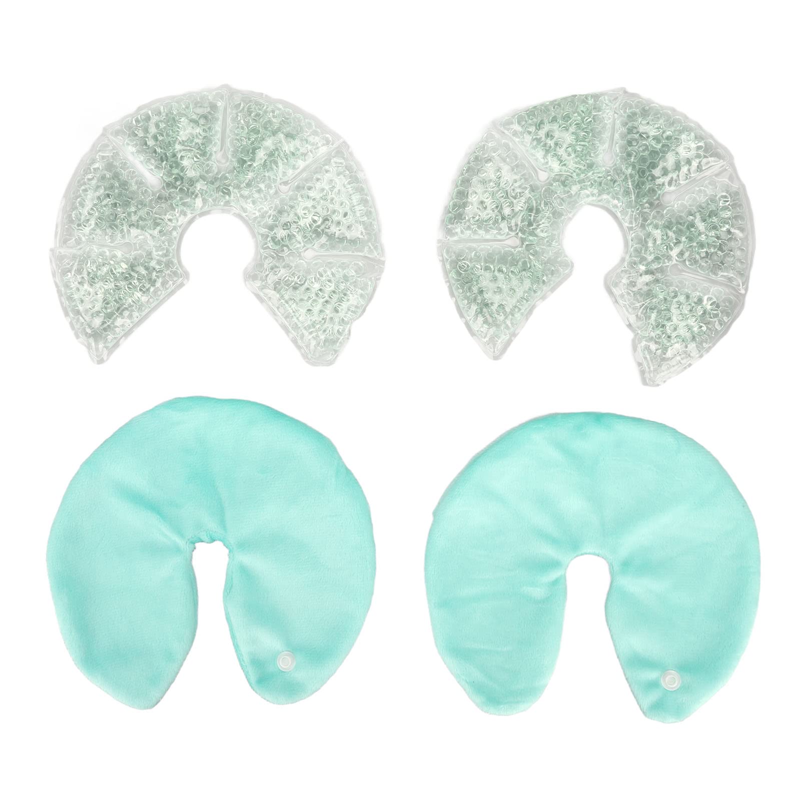 Breast Nursing Gel Pads, Soft Reusable Breast Freezing Pads 1 Pair Relieve Redness for Breastfeeding for Engorgement