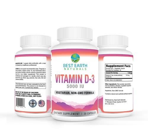 Best Earth Naturals Vitamin D-3 5000 IU
