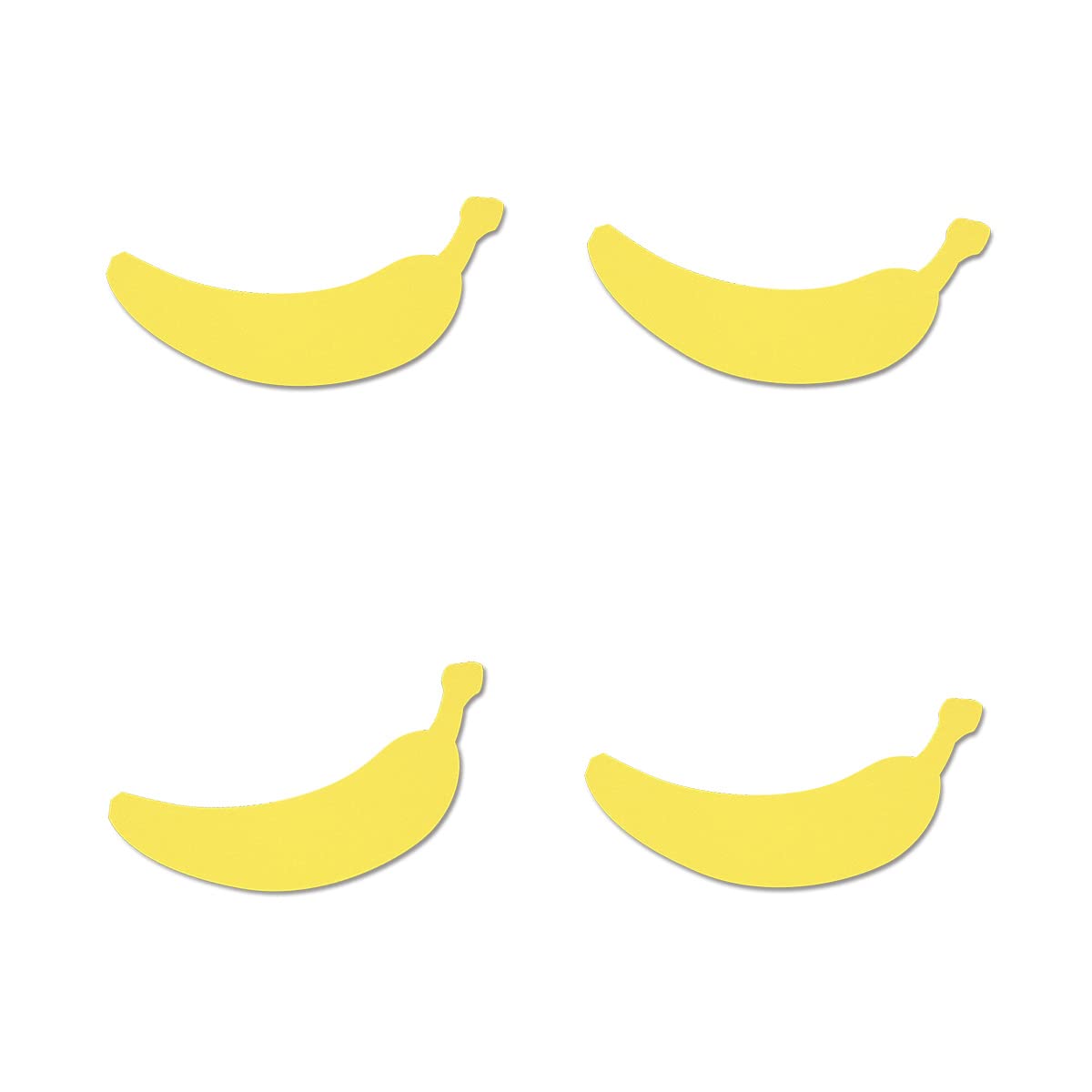 Banana Cut-outs, 12-Pack Table Topper Double-sided Fruit Birthday Baby Shower Party Decorations