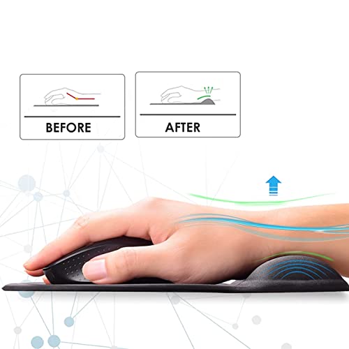 Sonsoke Honkai Star Rail Game Men Figure Wrist Support Gel Mouse Pad Ergonomic Mouse Pad Gaming Mouse Pad Non Slip 3D Mouse Pad (Jing Yuan)