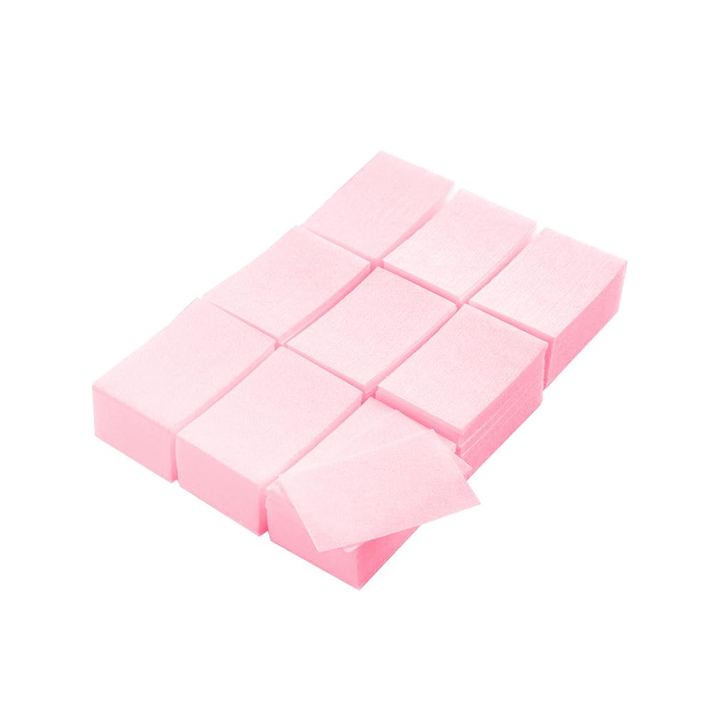 Pink Gel Nail Polish Remover Tools 540 PCS Lint Free Nail Wipes Cotton Pads Nail Remover Pads