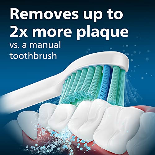 Philips Sonicare Genuine E-Series Replacement Toothbrush Heads, 2 Brush Heads, White, Frustration Free Packaging, HX7022/30