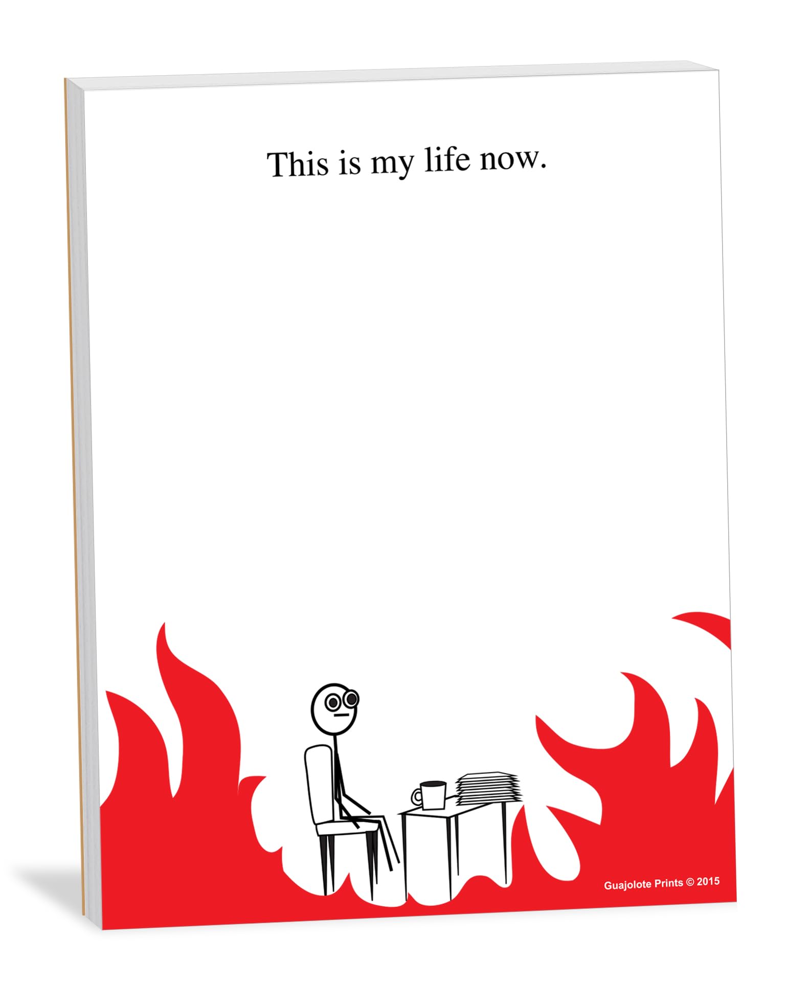 Guajolote Prints Funny Novelty Memo Pads Bundle (4 Items) Everything is Fine, This is my life Now, I have no idea what I'm doing, and I'm not even trying anymore
