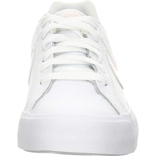Nike Women's Court Royale AC Sneaker, White/Light Soft Pink, 8 Regular US