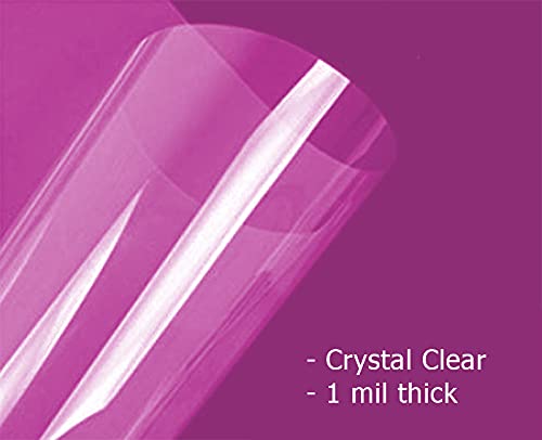 Purple Q Crafts Clear Cellophane Wrap Roll 16 Inches Wide 100 Feet Long Thick Cellophane Roll for Baskets Gifts Flowers Food Safe Cello Rolls. (16" x100')