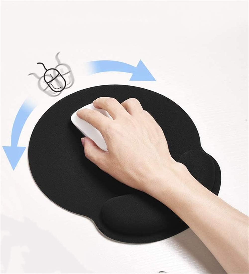 Mouse Pad - Mouse Mat with Wrist Rest Support, Gel Foam Rest Anti-slip Rubber Base, for Laptop Computer PC Home Office Working Gaming -wolf chief magic circle Indian style