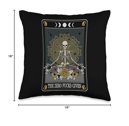 Funny Tarot Card Throw Pillow