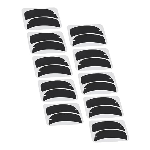 Eyelash Extension Patches, Notch Eyelash Extension Under Eye Gel Pads 10 Pairs Soft for Salon (Black)