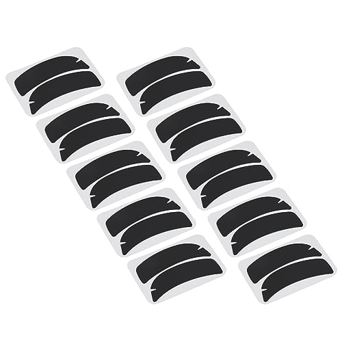 Eyelash Extension Patches, Notch Eyelash Extension Under Eye Gel Pads 10 Pairs Soft for Salon (Black)