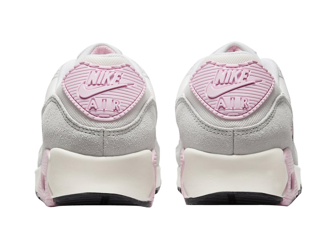 Nike Women's Air Max 90 White/Sail-Med Soft Pink (FN7489 100) - 7