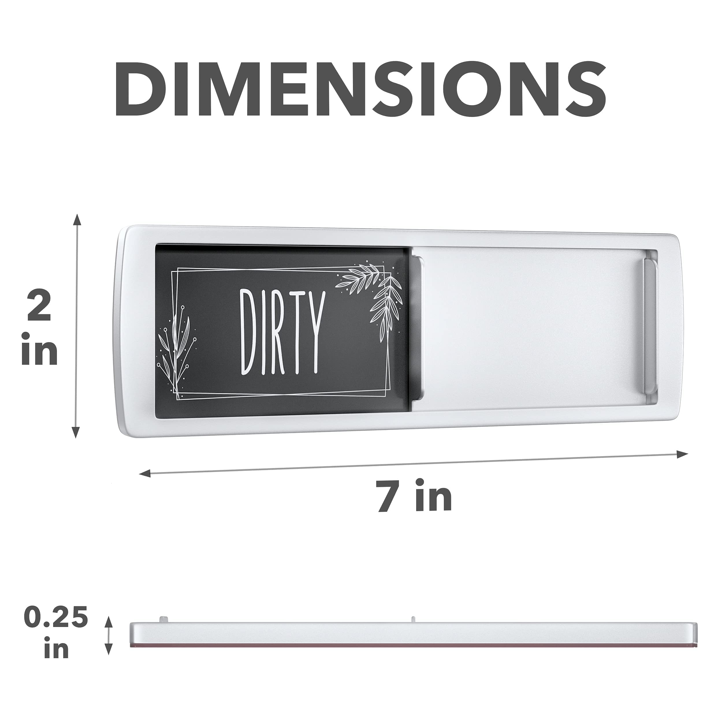Stylish Dishwasher Magnet Clean Dirty Sign - Ideal Clean Dirty Magnet for Dishwasher and Kitchen Organization - Nice Office or Home Decor - Dirty Clean Dishwasher Magnet with Strong Hold