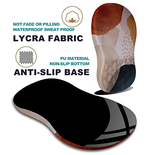 Ergonomic Mouse Pad with Wrist Rest Support, Massage Design Mouse pad Relief Carpal Tunnel Pain, Entire Memory Foam Non-Slip Mouse Pad, Computer Mouse Pads for Wireless Mouse Pad, Cool Boho Stone