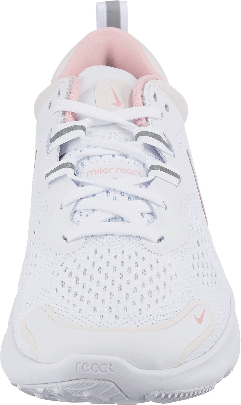 Nike Women's Low-Top Sneakers, White Pink Glaze Light Soft Pi, 8.5 US