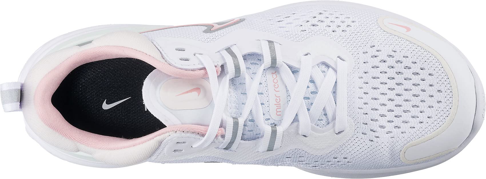 Nike Women's Low-Top Sneakers, White Pink Glaze Light Soft Pi, 8.5 US